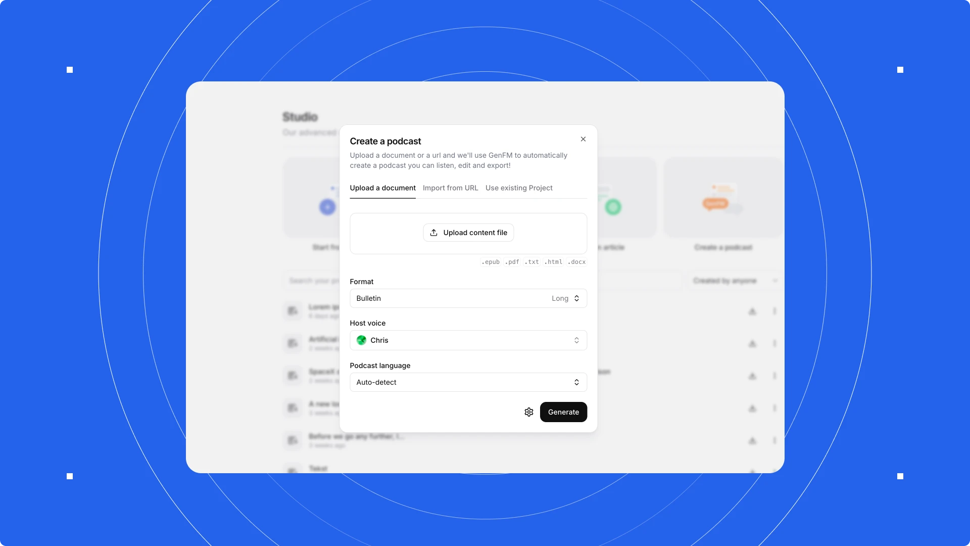 ElevenLabs — Create an AI podcast with ElevenLabs Studio