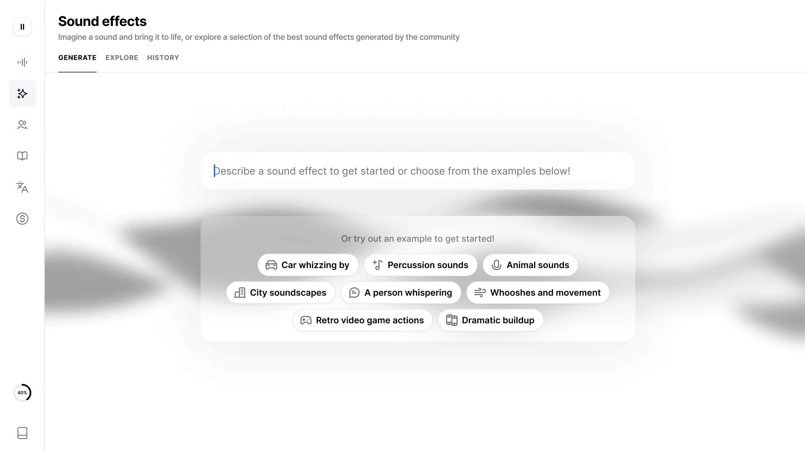 ElevenLabs — The best AI sound effect generator tools | ElevenLabs