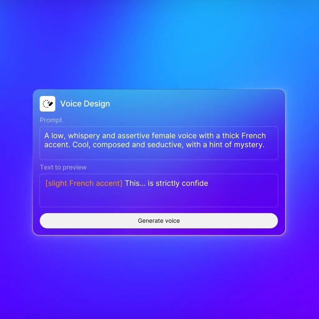 ElevenLabs Voice Design v3: Create Custom AI Voices